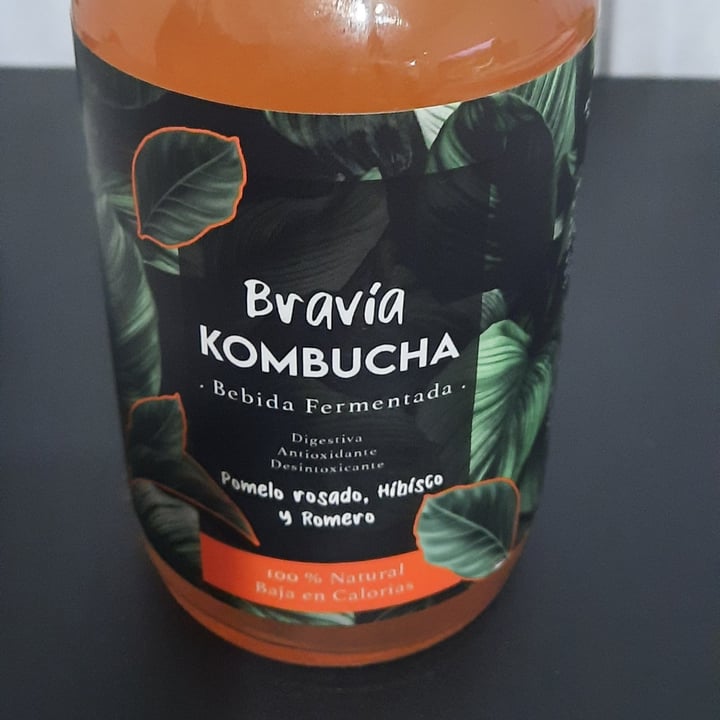 Bravía Kombucha Bebida Probiótica De Hibisco, Pomelo Rosado Y Romero ...