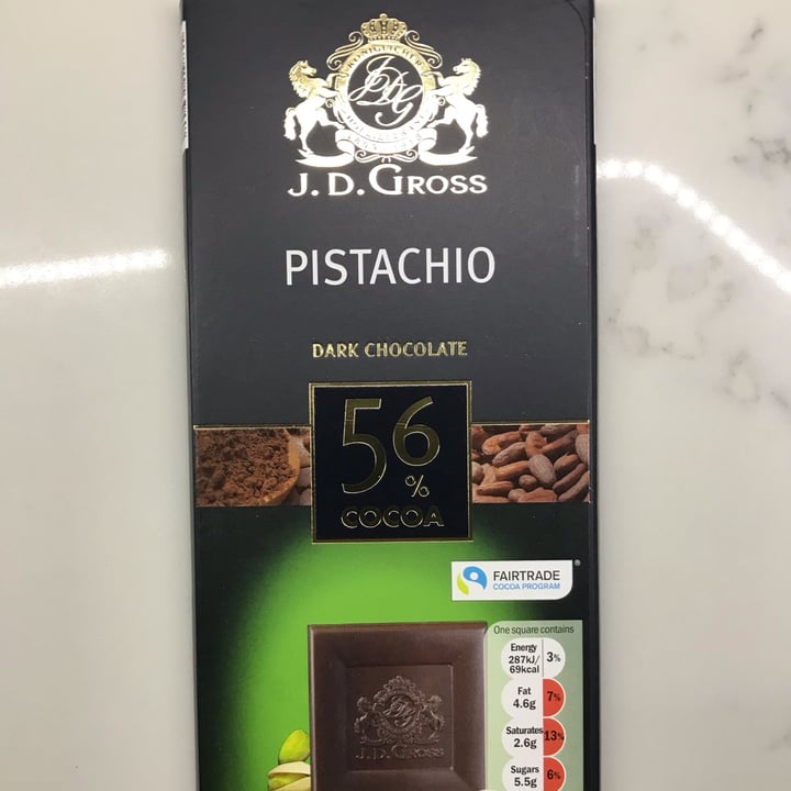 J. D. Gross Chocolate con Pistachos 56% Review | abillion