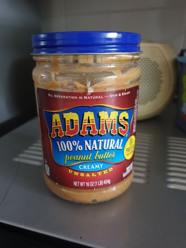 Adams Natural Creamy Peanut Butter - Unsalted Review | abillion