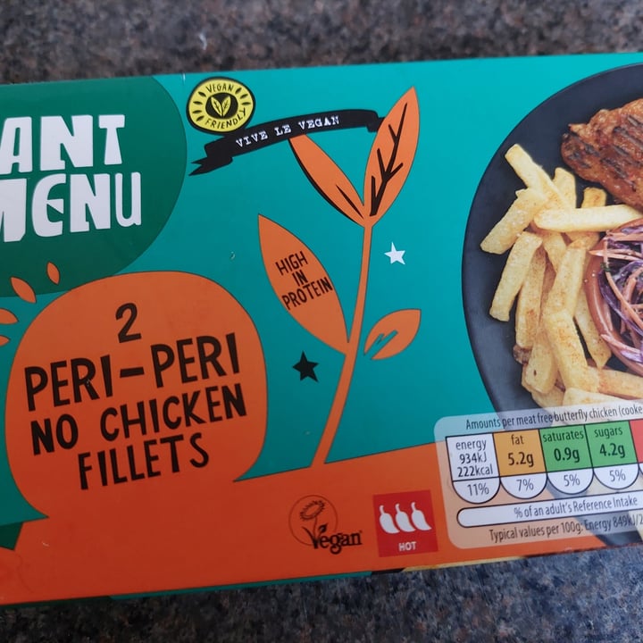 ALDI Plant menu 2 peri peri no chiken fillets Review | abillion