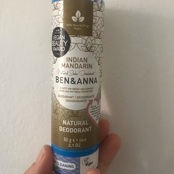 Ben & Anna Indian Mandarin Natural Deodorant Review | abillion