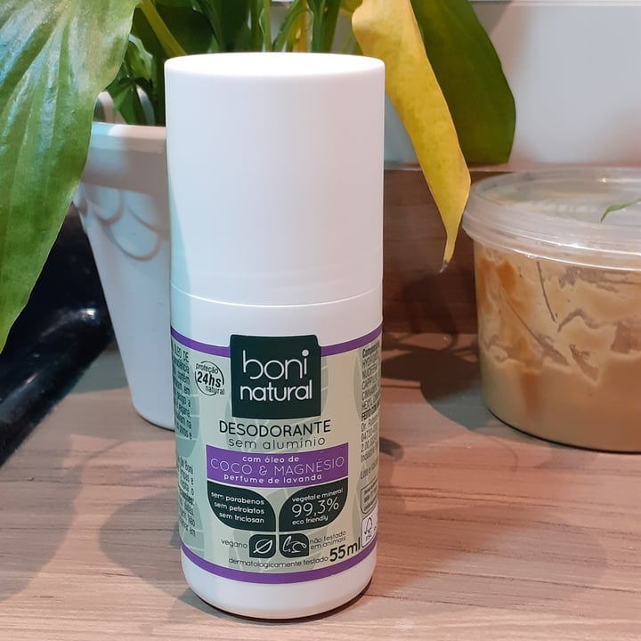 Boni natural Desodorante roll on coco e magnésio perfume de lavanda ...