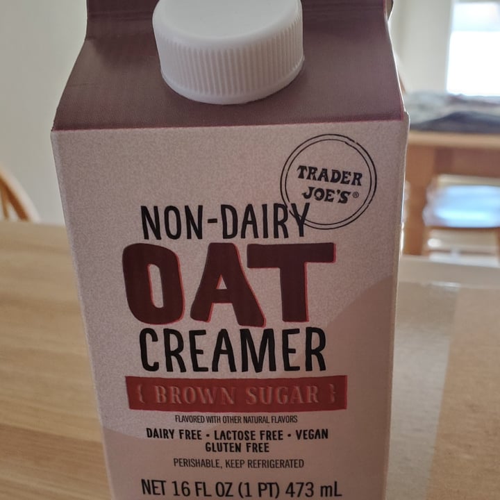 Trader Joe's Non-Dairy Oat Creamer Brown Sugar Review | abillion
