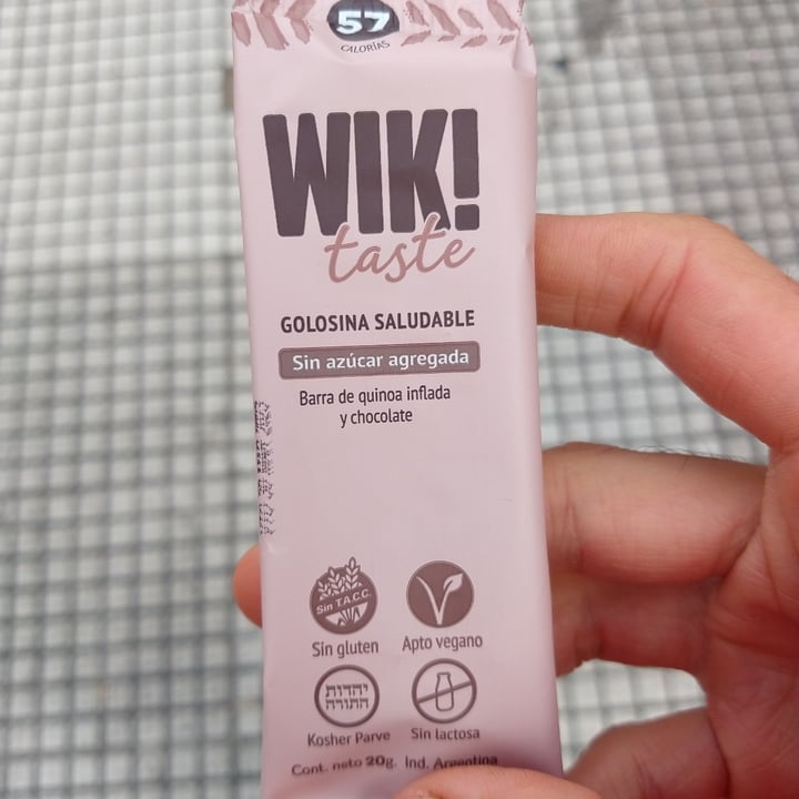 Wik taste Barra de Quínoa & Chocolate sin azúcar Review | abillion