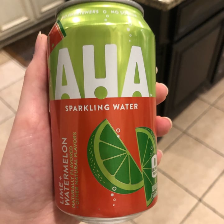 AHA Lime + Watermelon Sparkling Water Review | abillion