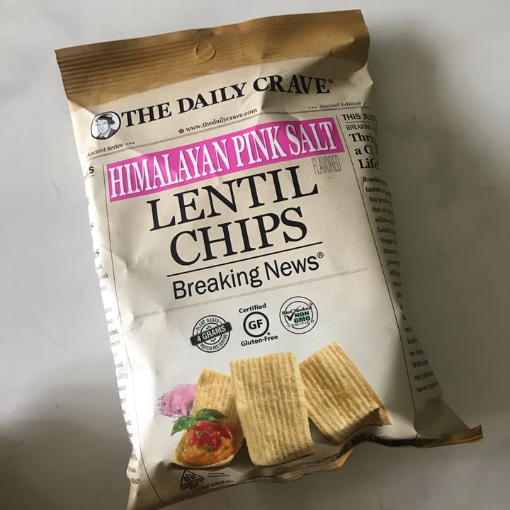 The Daily Crave Himalayan Pink Salt Lentil Chips Review | abillion