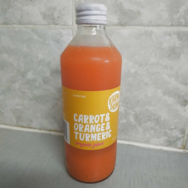 Karma drinks Carrot & Orange & Turmeric organic juice Review | abillion