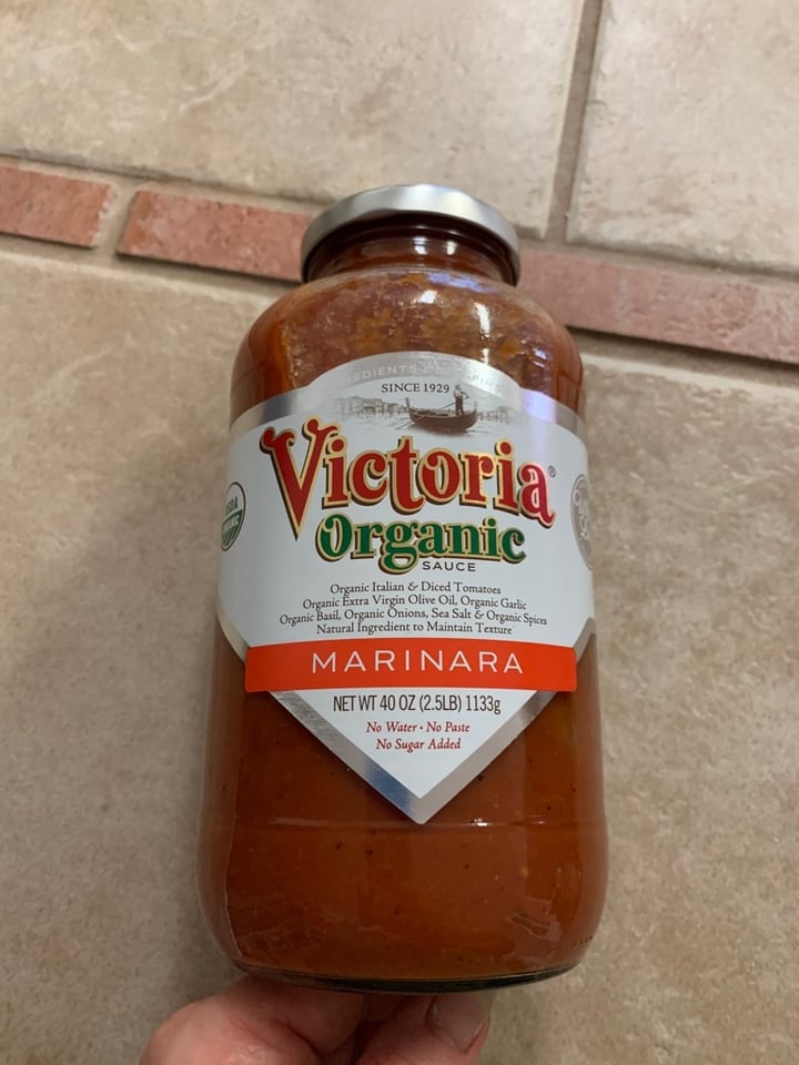 Victoria Fine Foods Organic Pasta Sauce Review | abillion