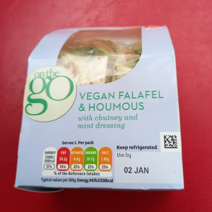 On the Go Vegan falafel & houmous Review | abillion