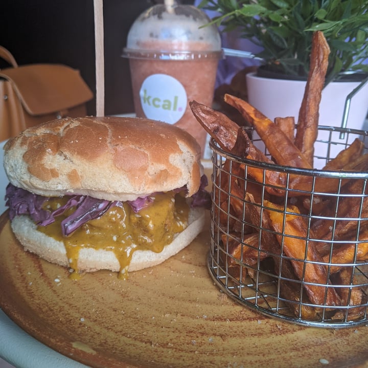 Kcal Kitchen United Kingdom Vegan Katsu Burger Review | abillion