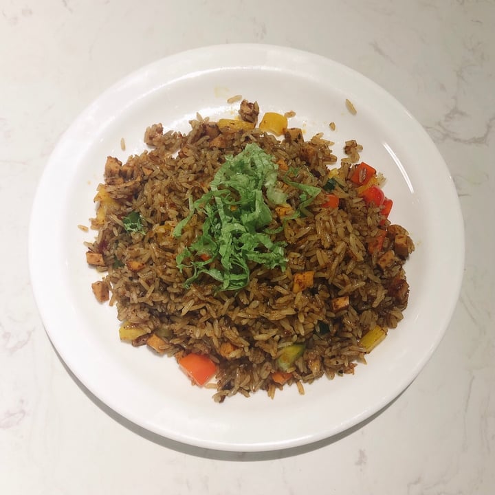 Green on Earth Vegetarian Cafe Singapore Mala Fried Rice Review | abillion