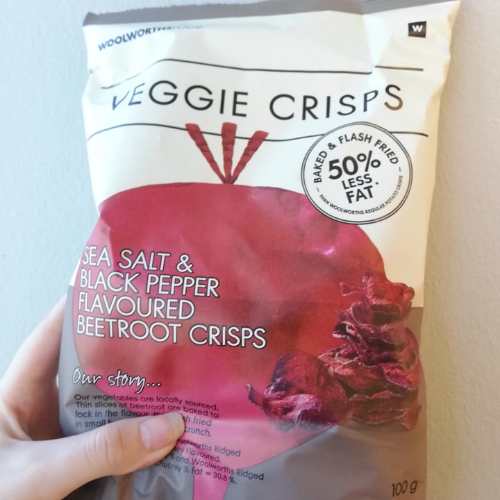 Woolworths Food Veggie Crisps Sea Salted Sweet Potato Crisps Review ...