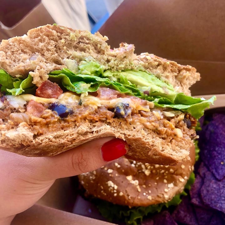 Natural Sisters Cafe Joshua Tree, United States Black Bean Burger ...