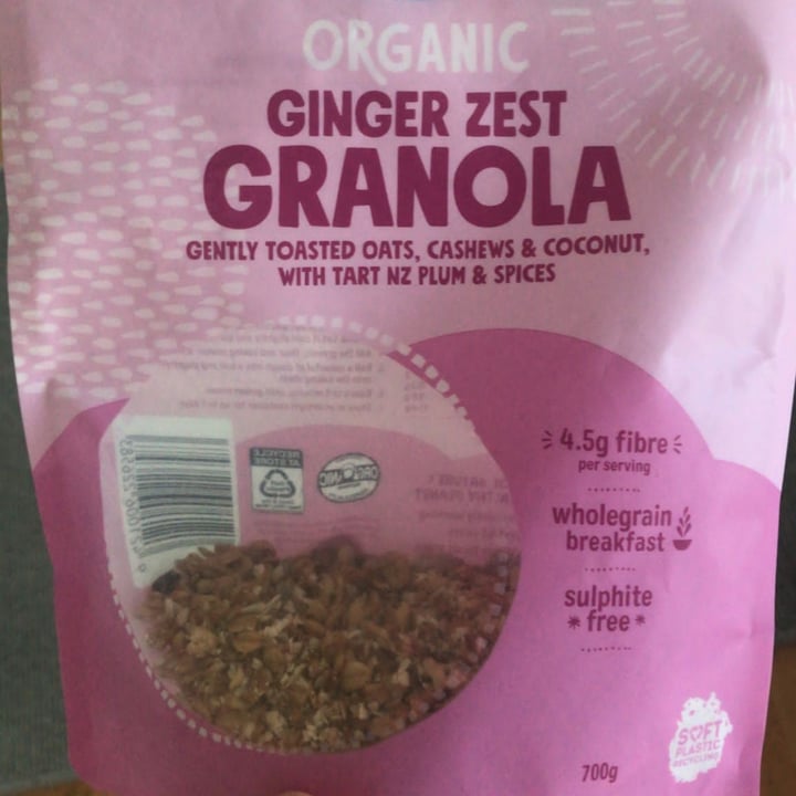 Chantal organics Ginger Zest Granola Review | abillion