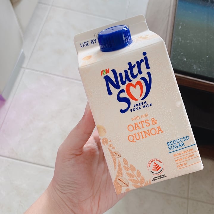 F&N Nutrisoy Fresh Soya Milk with Oats & Quinoa Review | abillion