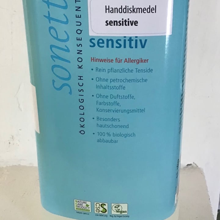 Sonett Dishwashing Liquid sensitive Review | abillion