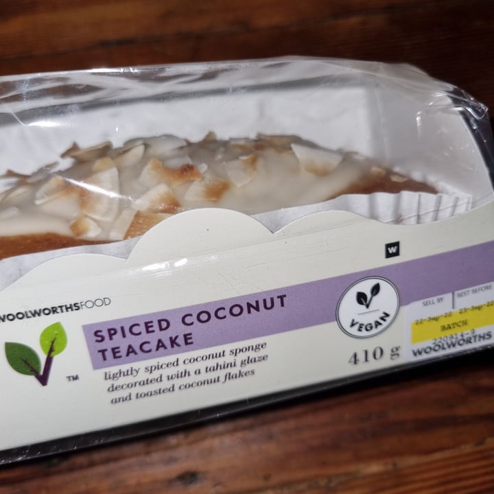 Woolworths Food Spiced coconut teacake Review | abillion
