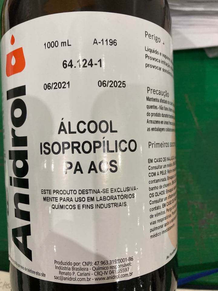 Anidrol álcool Review | abillion