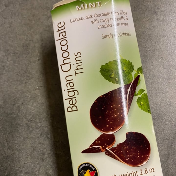 Belgium Chocolate Thins Mint Chocolate Thins Review | abillion