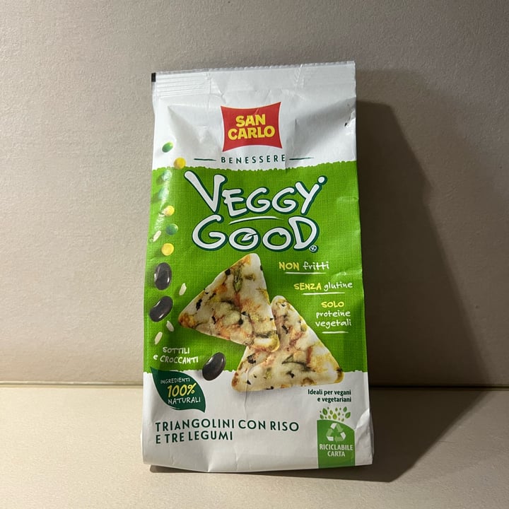 SAN CARLO Benessere Veggy Good Triangolini con riso e tre legumi Review ...