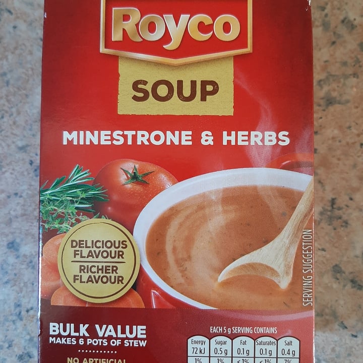 Royco Minestrone and herb soup Review | abillion