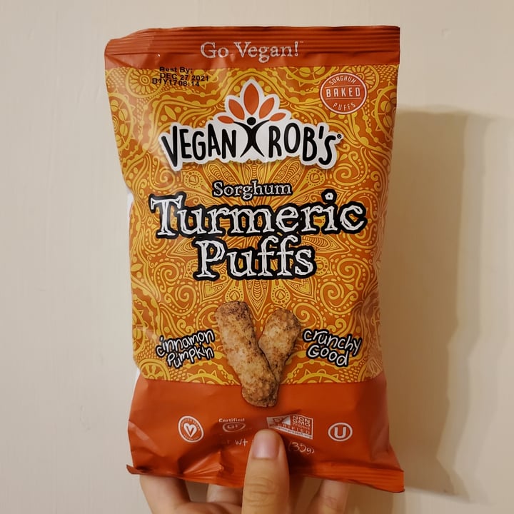 Vegan Rob's Sorghum Turmeric Puffs Review | abillion