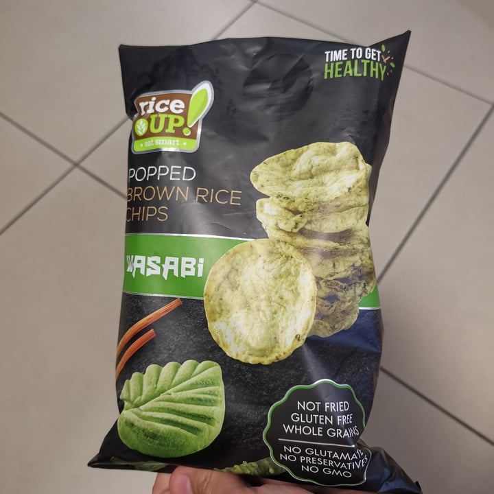 Rice Up! Brown Rice Chips Wasabi Review | abillion
