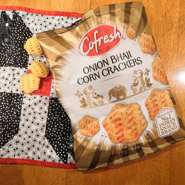 Cofresh Onion Bhaji Corn Crackers Review | abillion