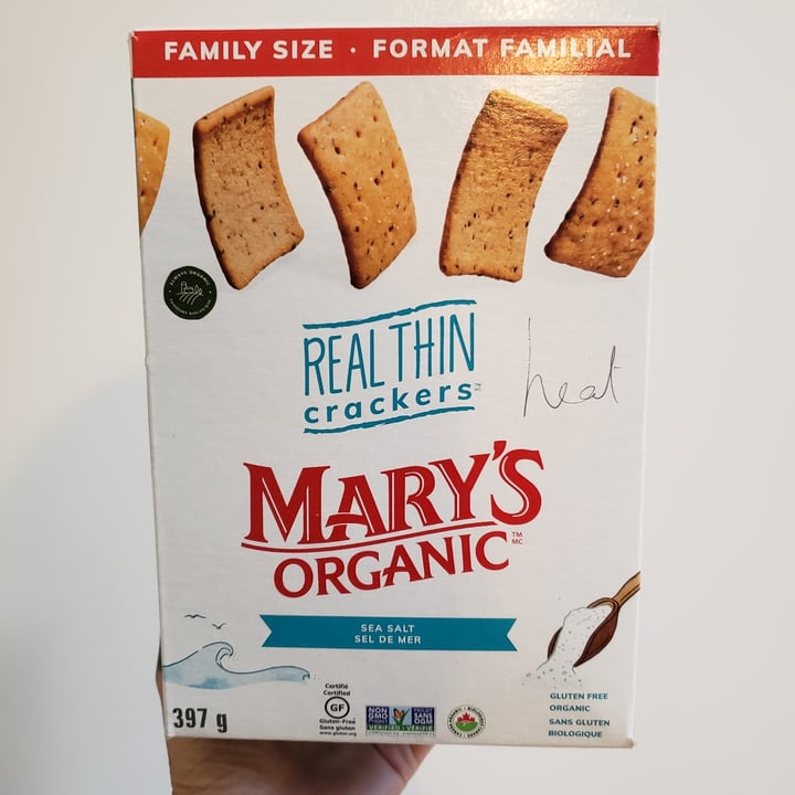 Mary’s organic crackers Real Thin Crackers Sea Salt Review | abillion