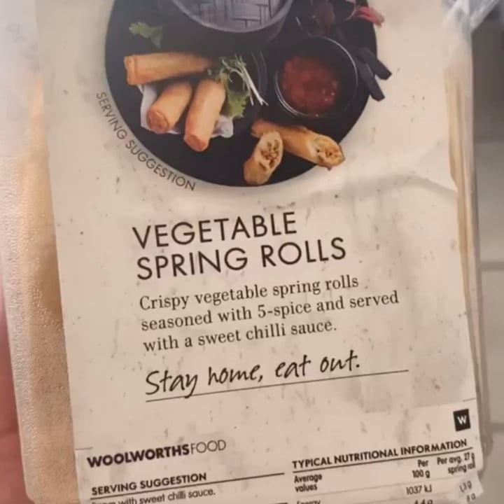 Woolworths Food Vegetable Spring Rolls Review | abillion