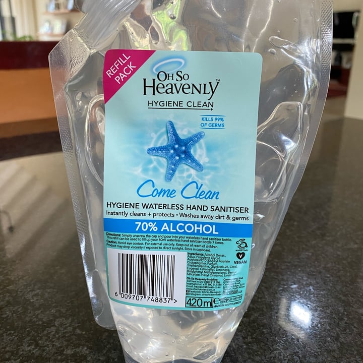 Oh So Heavenly Hygiene waterless hand sanitizer 70% alcohol Review ...