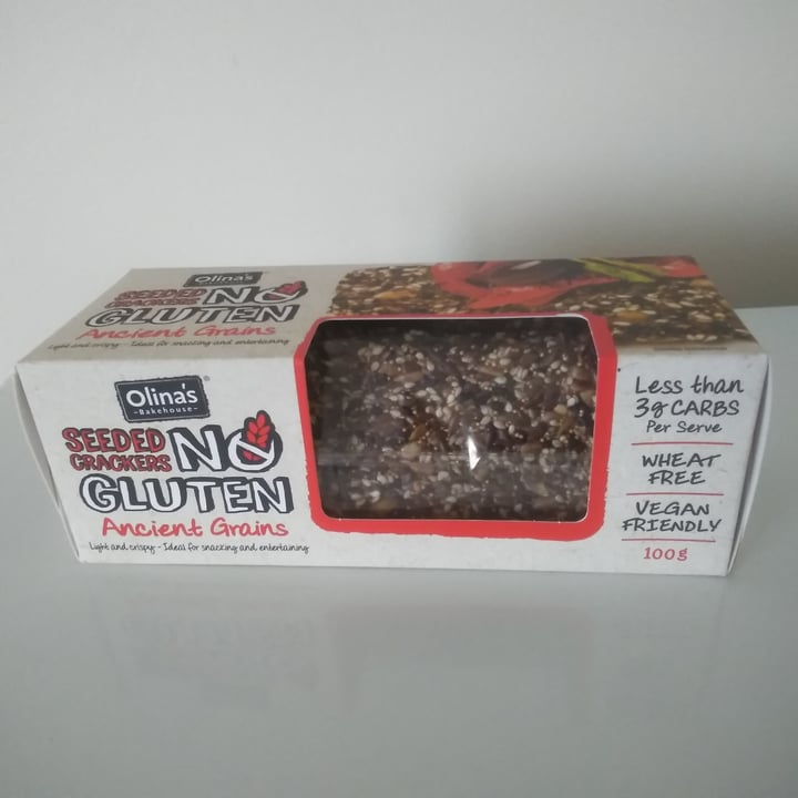 Olina’s bakehouse Gluten Free Seeded Crackers Ancient Grains Review ...