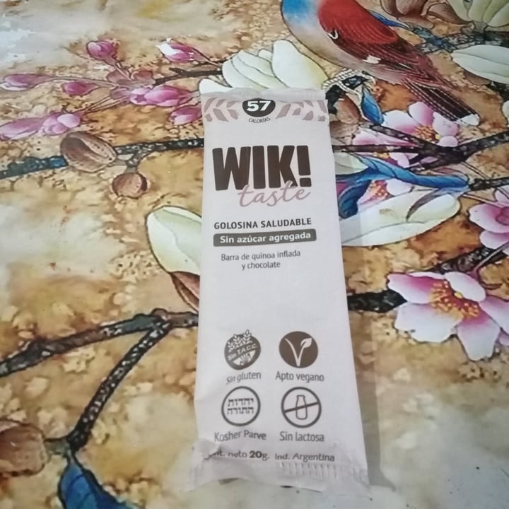 Wik taste Barra de Quínoa & Chocolate sin azúcar Review | abillion