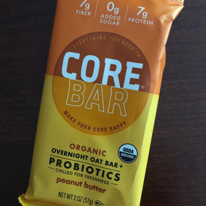 Core foods Organic overnight oat bar peanut butter Review | abillion