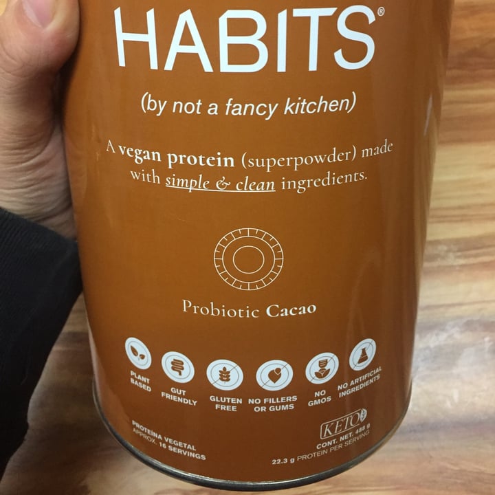 Habits by Not a Fancy Kitchen Vegan Protein Cacao Review | abillion