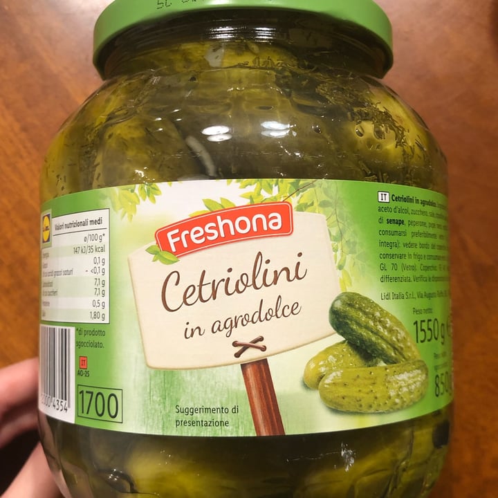 Freshona Cetriolini in Agrodolce Review | abillion