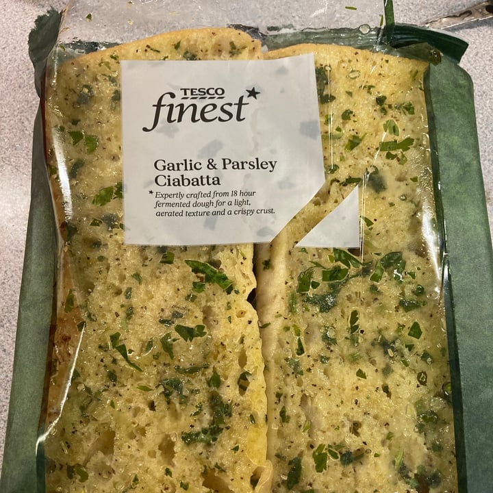 Tesco Tesco Finest Garlic & Parsley Ciabatta Review | abillion