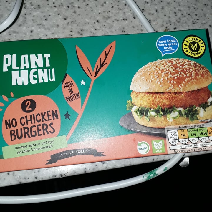 Plant Menu No Chicken Burger Review | abillion