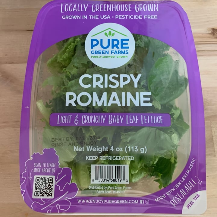 Pure green farms Crispy Romaine Review | abillion