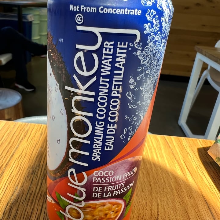 Blue monkey Coco Passionfruit Sparkling Coconut Water Review | abillion