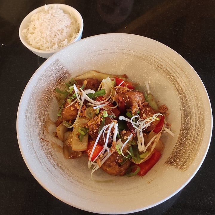 Vegan World Peace Miðborg, Reykjavík, Iceland "Chicken" Kung Pao Review ...