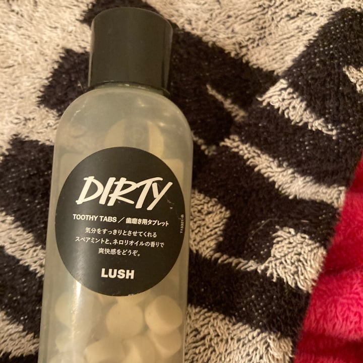 LUSH Fresh Handmade Cosmetics Dirty Toothy Tabs Review | abillion