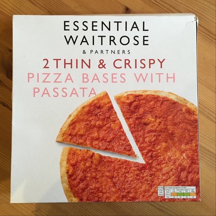 Waitrose 2 thin and crispy pizza bases with passata Review | abillion