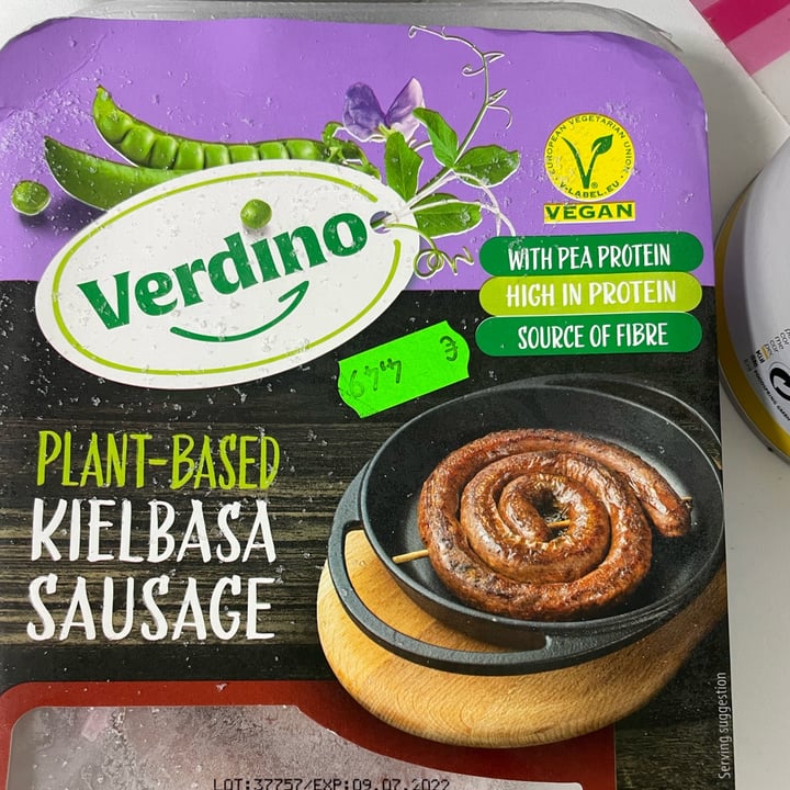 Verdino Plant Based Kielbasa Sausage-Salchica vegetal Review | abillion