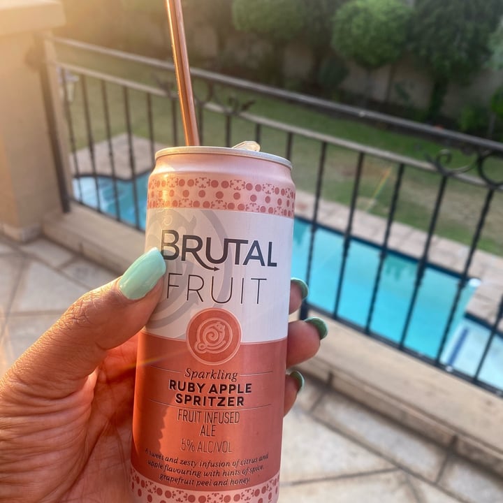 Brutal fruit Sparkling Ruby Apple Spritzer Review | abillion