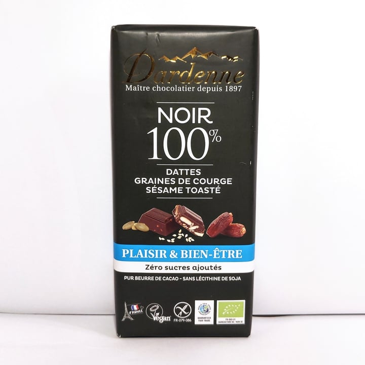 Dardenne Chocolat Noir 100% Dattes Graines De Courge Sésame Review ...