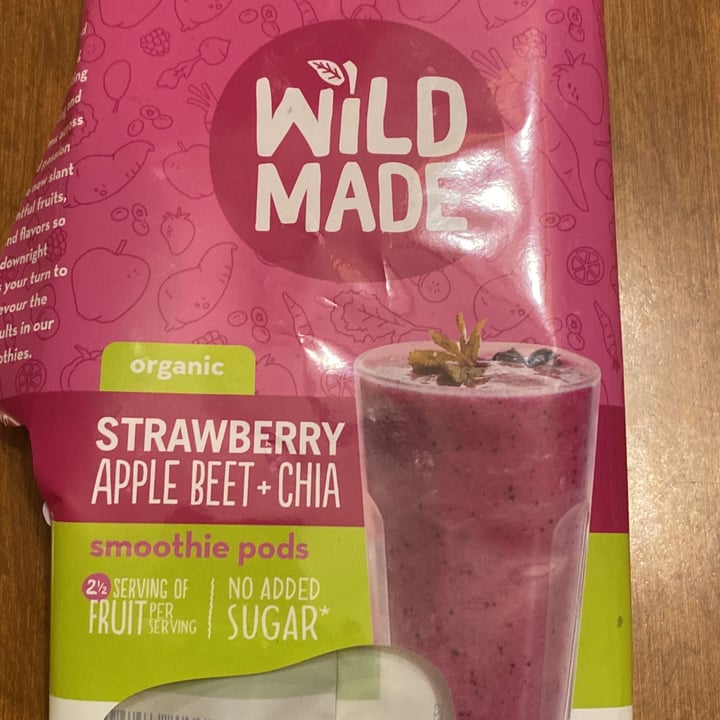 Wild made Organic Strawberry Apple Beet + Chia Smoothie Pods Review ...