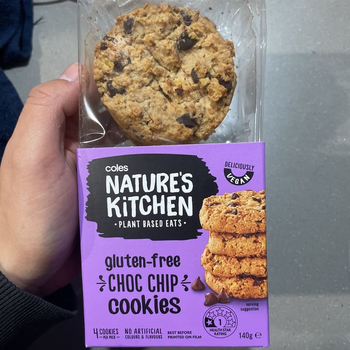Coles Nature's Kitchen Choc chip cookies Review | abillion