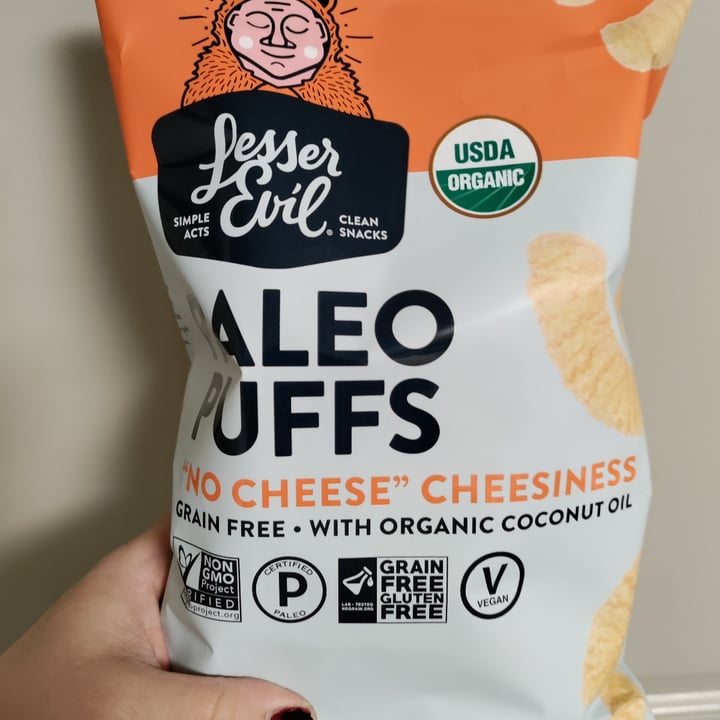 Lesser Evil No Cheese Paleo Puffs Review | abillion