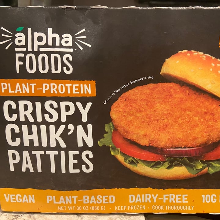 Alpha Foods Crispy Chik’n Patties Review | abillion